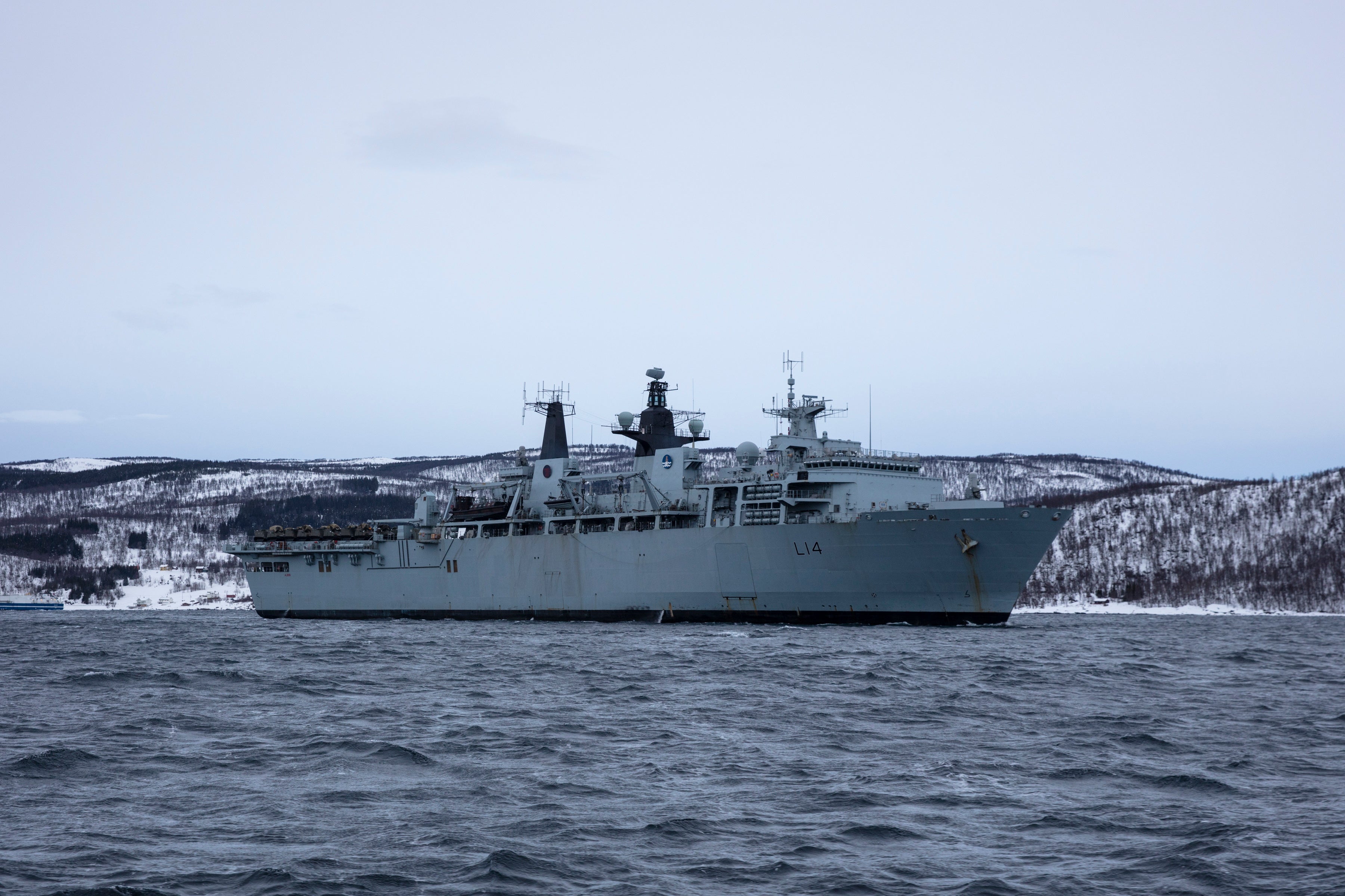 HMS Albion (L14) Photo Print - Off Norway - Royal Navy Albion Class Am ...