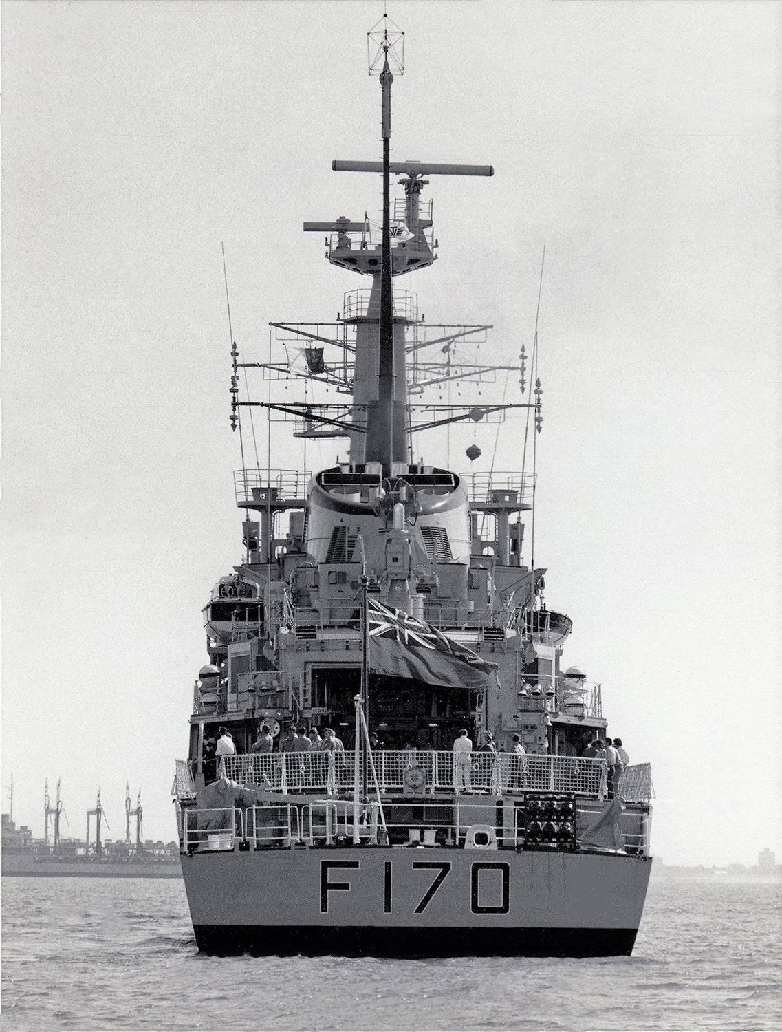 HMS Antelope (F170) Royal Navy Type 21 Frigate Stern View Photo Print ...