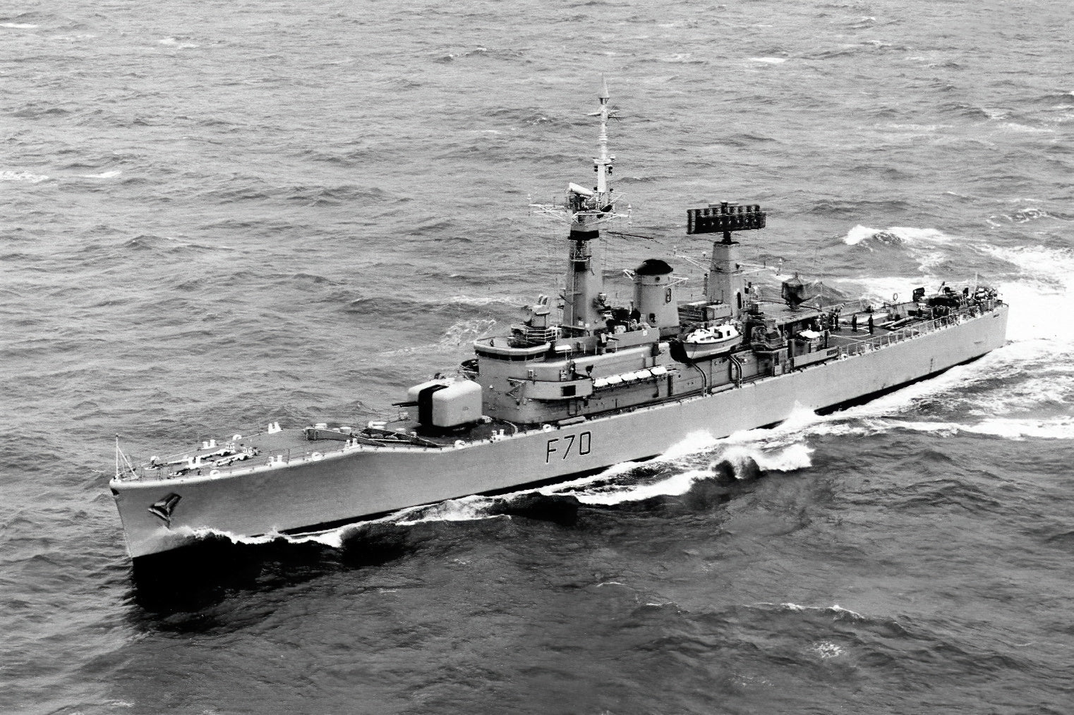 HMS Apollo (F70) Photo Print - Underway Port View - Royal Navy Leander ...