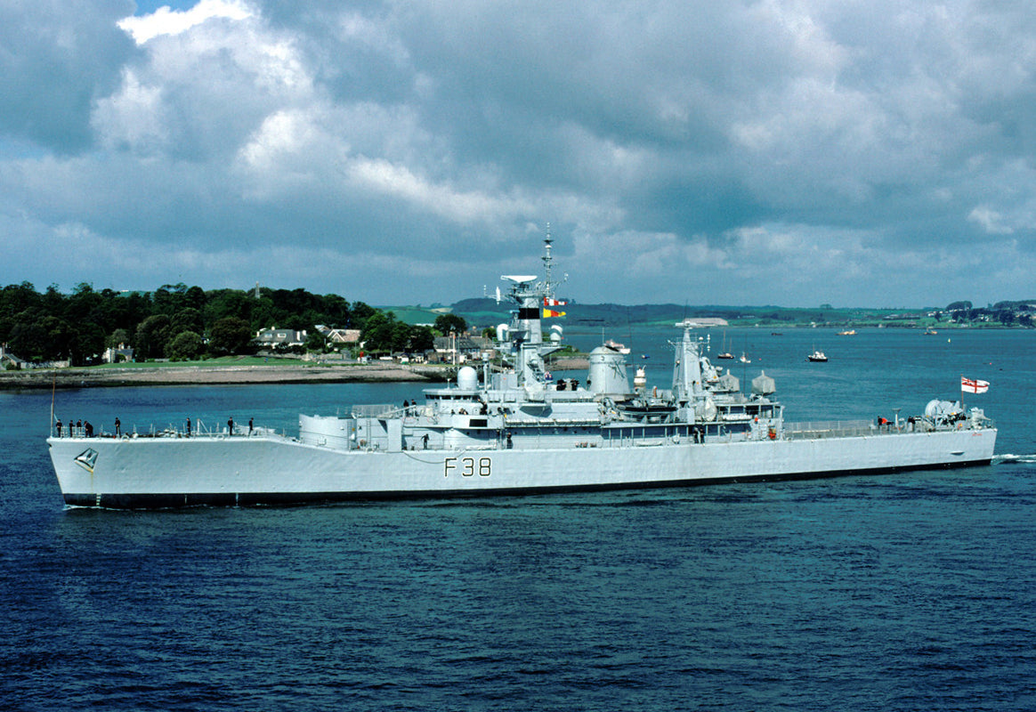 HMS Arethusa (F38) Photo Print - Port Side View In Colour - Royal Navy ...