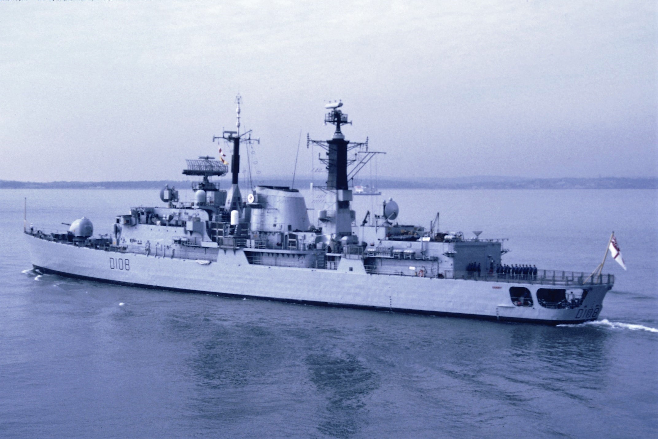 HMS Cardiff (D108) - Southsea - Royal Navy Type 42 Destroyer Photo ...