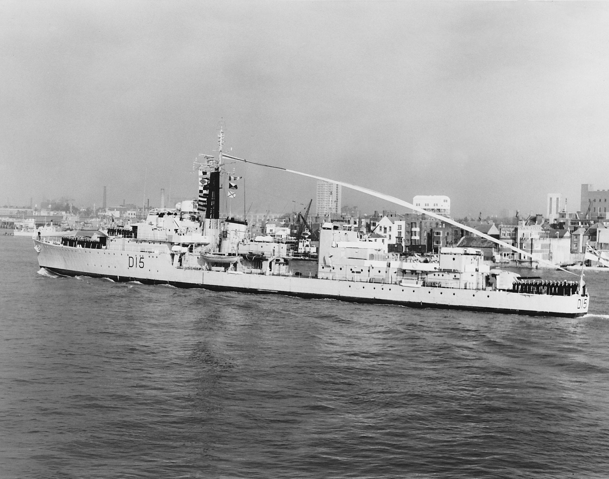 HMS Cavendish (R15) (D15) Photo Print - Paying Off - Royal Navy C Clas ...