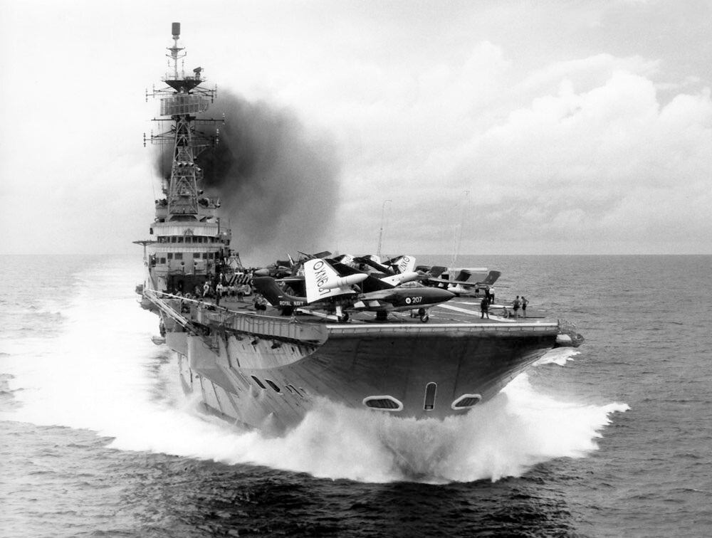 HMS Centaur (R06) Photo Print - Bow View Underway - Royal Navy Centaur ...