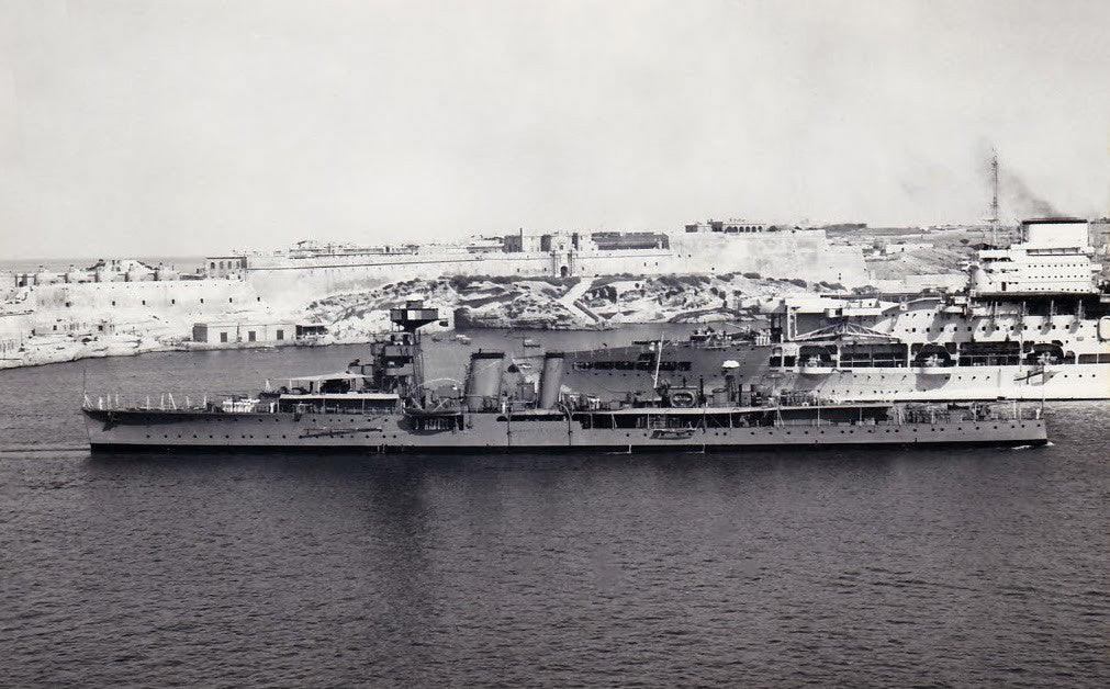 HMS Coventry (D43) Royal Navy C Class Light Cruiser Port side Photo Pr ...