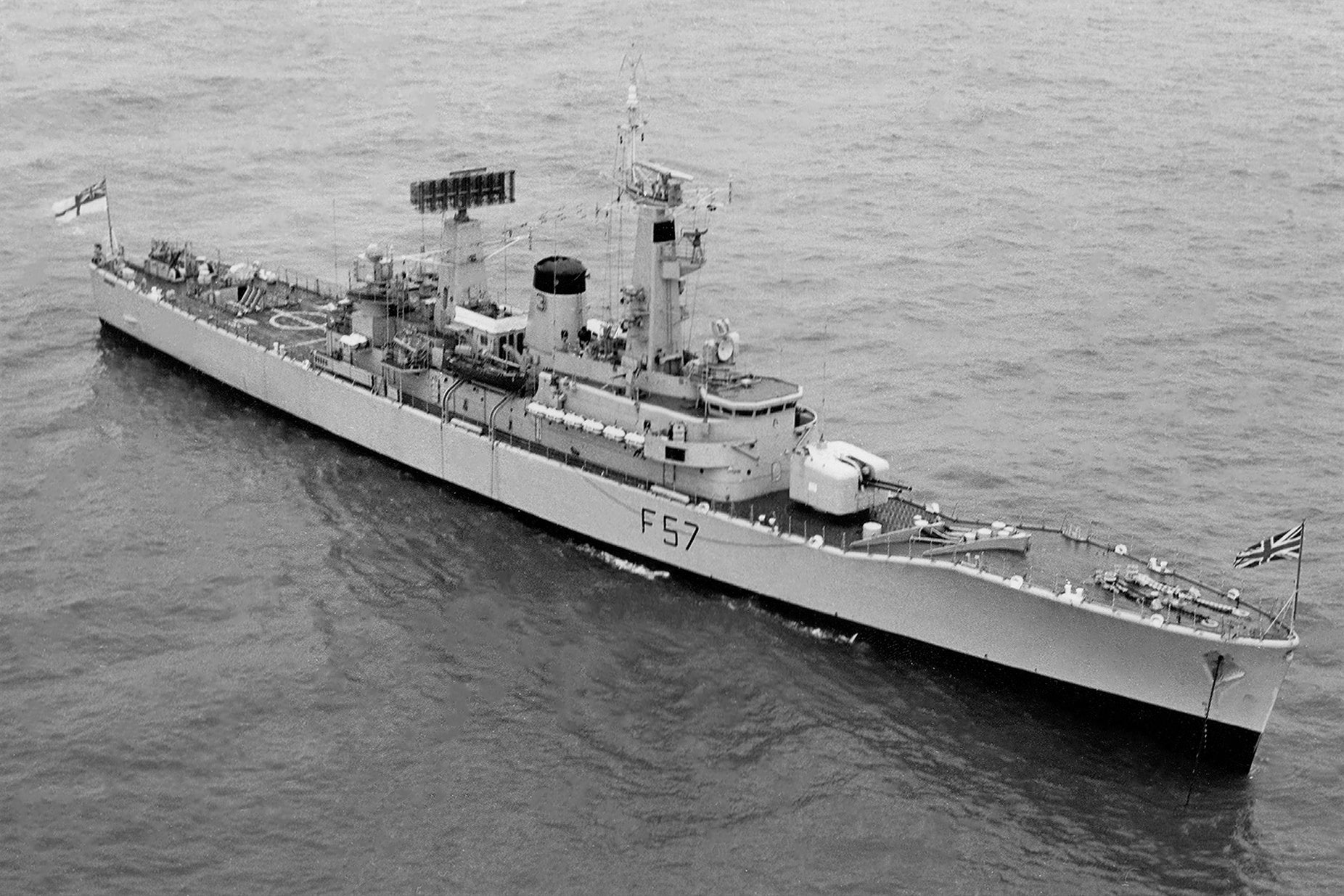 HMS Andromeda (F57) Photo Print - High Starboard Bow View - Royal Navy ...