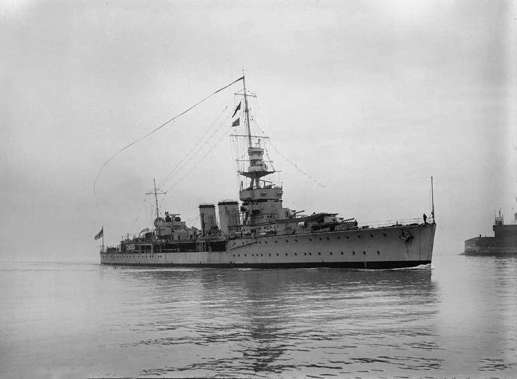 HMS Cardiff (D58) Photo Print - Starboard View - Royal Navy C Class Li ...