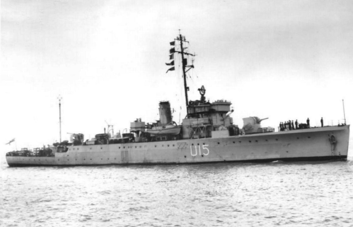 HMS Fowey (U15) (L15) - Starboard View - Royal Navy Shoreham Class ...