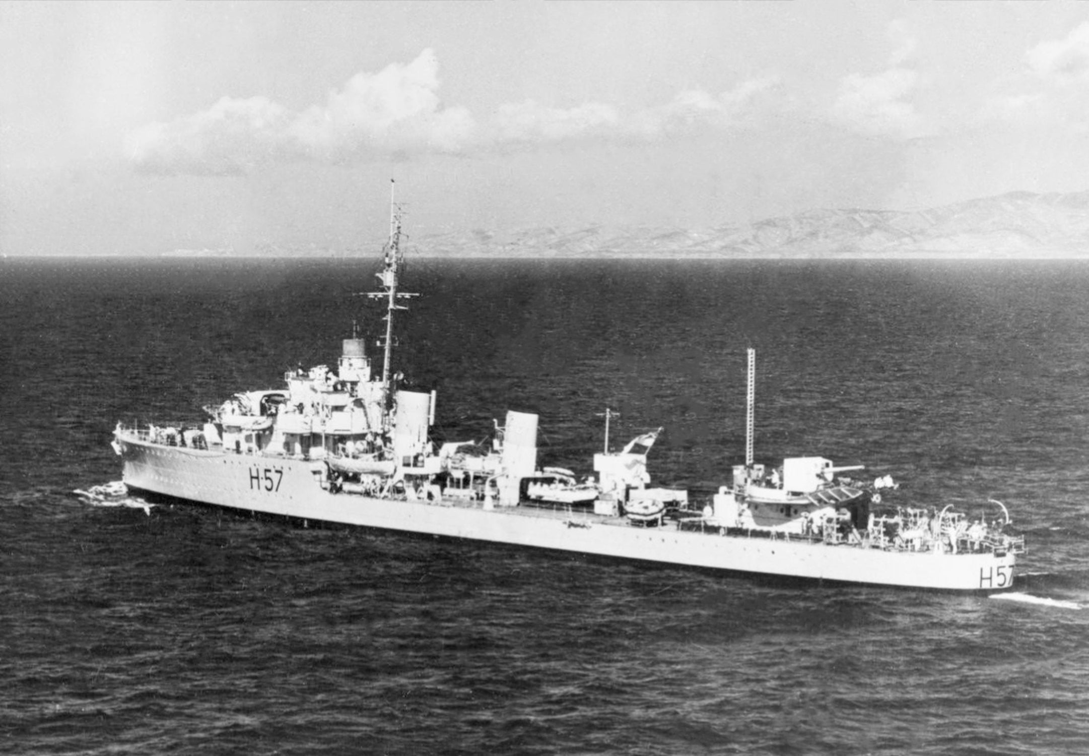 HMS Hesperus (H57) Photo Print - Port Side View - Royal Navy H Class D ...