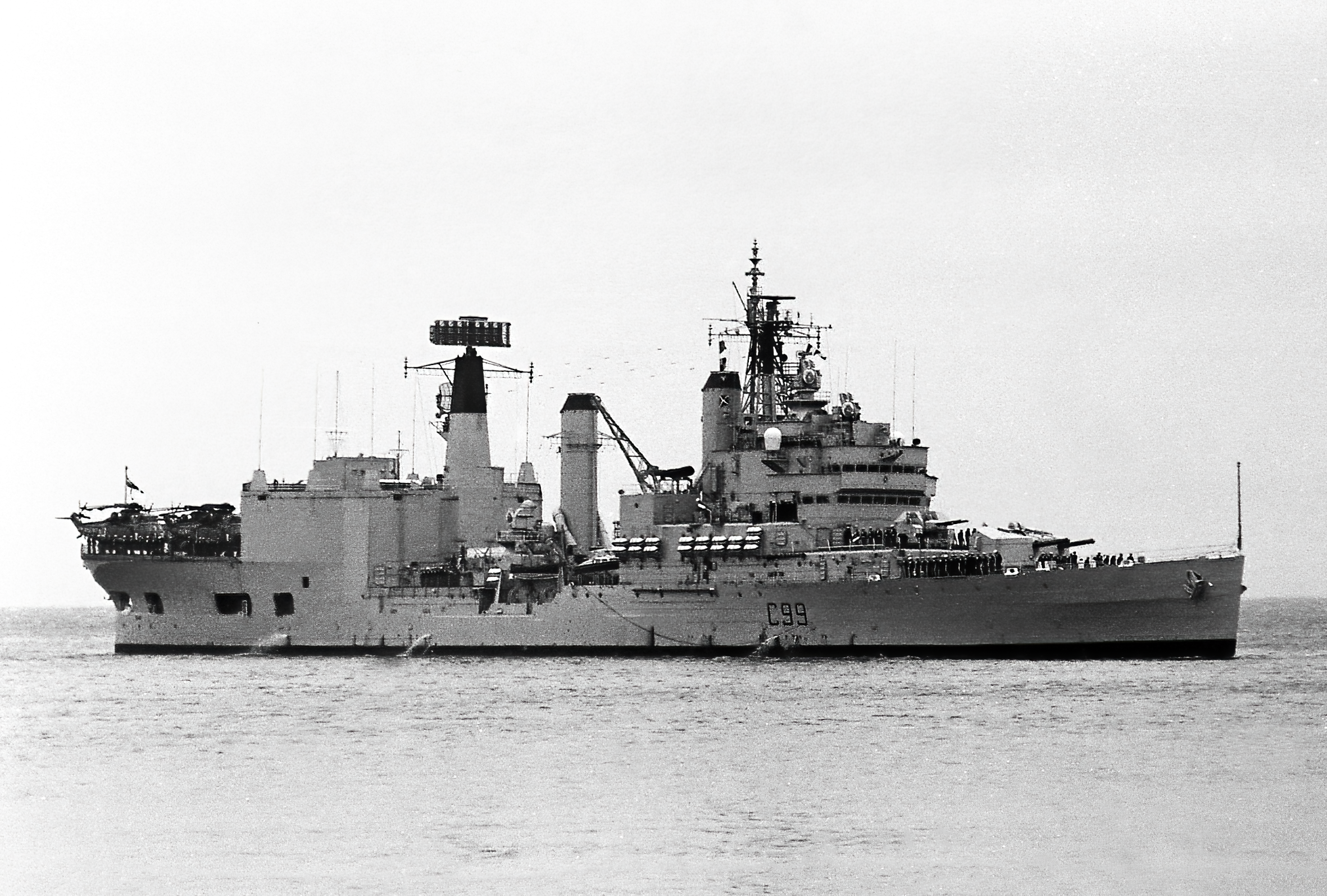 HMS Blake (C99) Photo Print - Entering Harbour - Royal Navy Tiger Clas ...