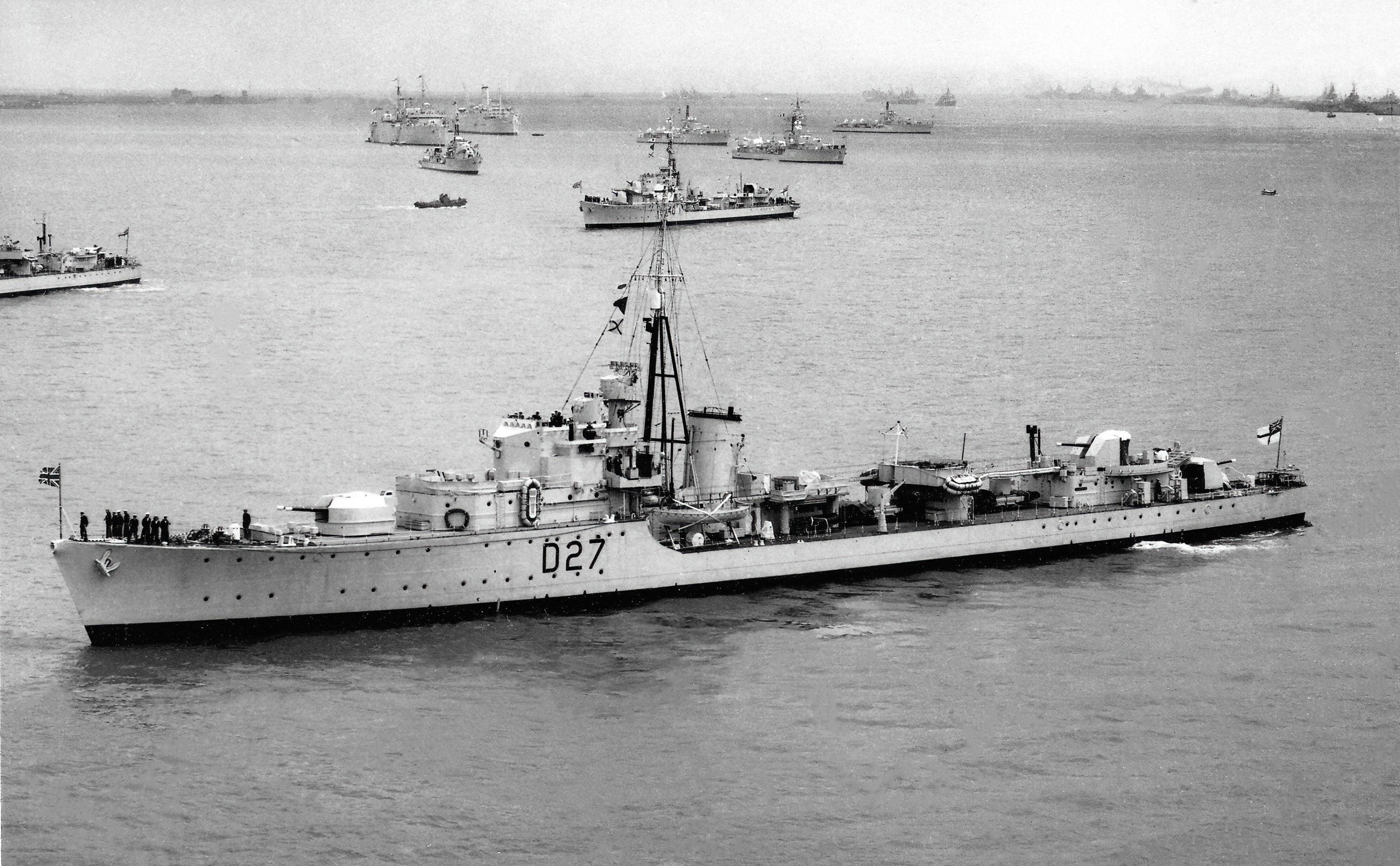 HMS Savage (D27) (G20) Photo Print - Port Side View - Royal Navy S Cla ...