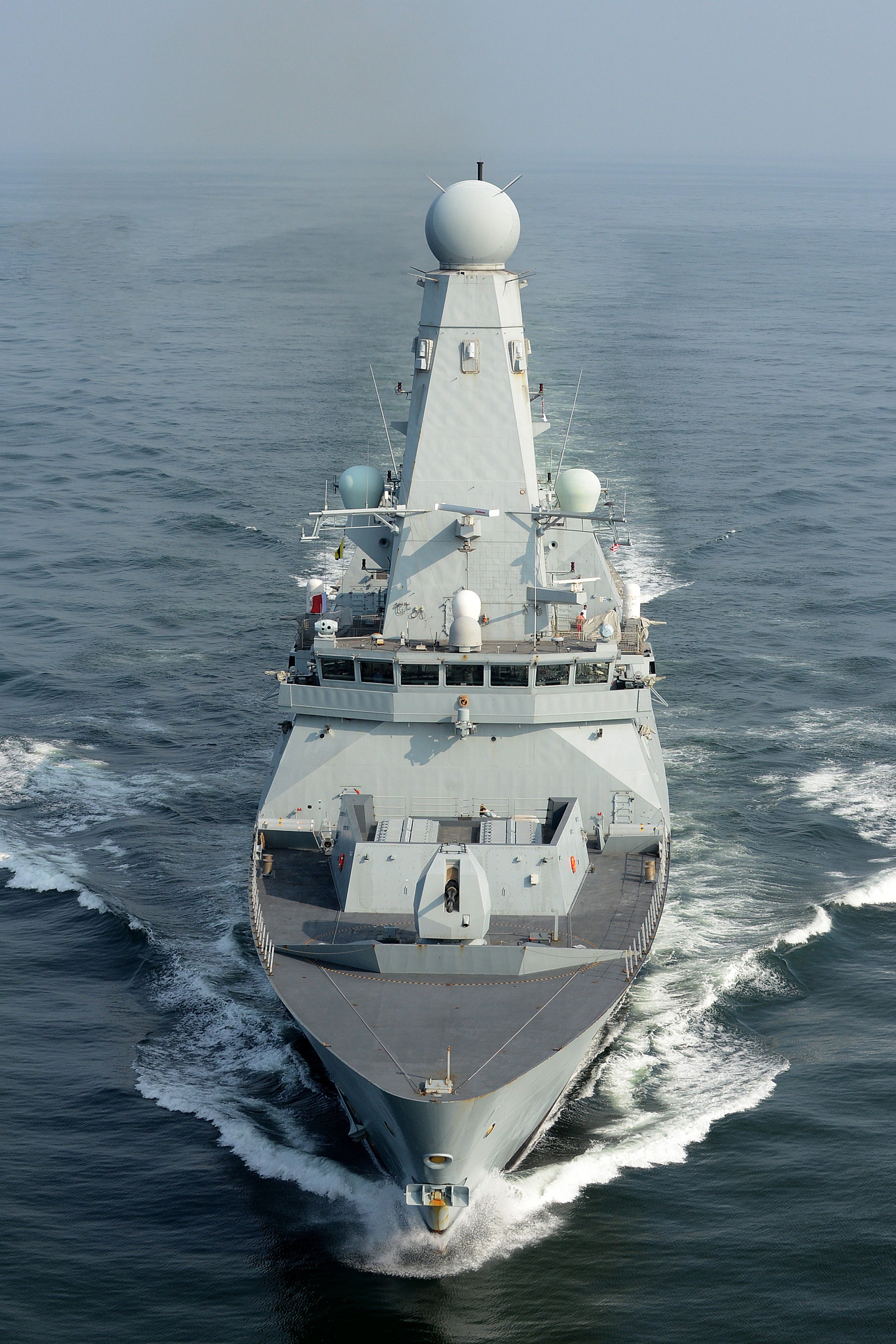HMS Daring (D32) Royal Navy Type 45 Destroyer High Bow View Photo Prin ...