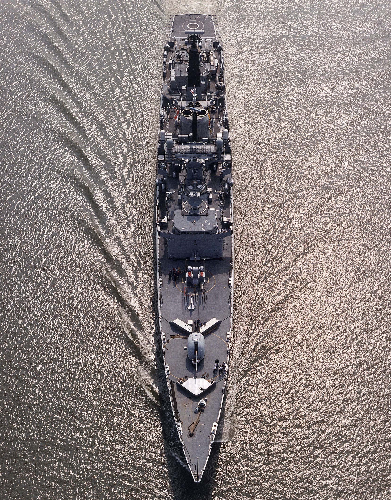 HMS Manchester (D95) Photo Print - From Above - Royal Navy Type 42 Des ...